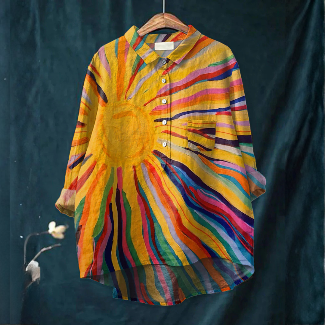 Solara | Radiant Sunburst Blouse – Caroline & June Palm Beach
